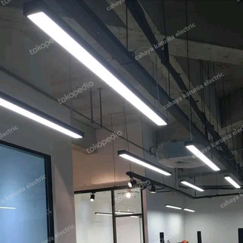 Jual Lampu Gantung/lampu Office/lampu Hangging/ 40 Watt Led Hitam Dan ...