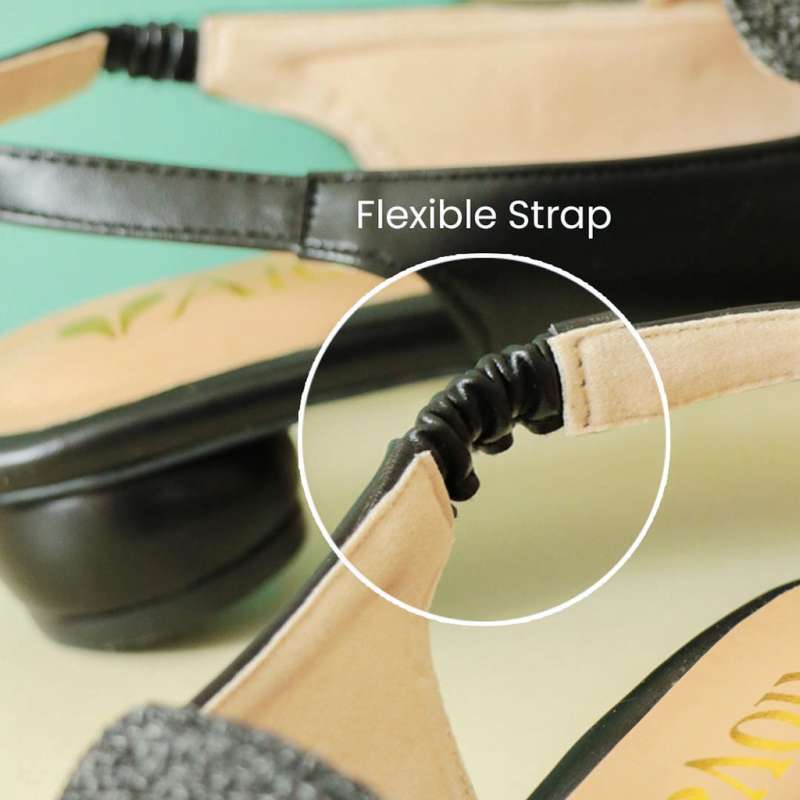 Promo Alivelovearts Janneth Tweed Pantofel Heels 3cm Kerja Kantor ...