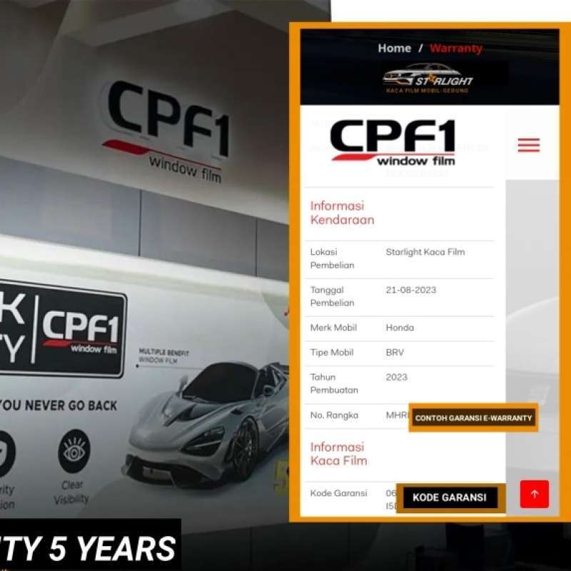 Promo New Kaca Film Cpf1 Premium Black Nero (Paket Full) Ukuran Mobil Medium Diskon 8% di Seller ...