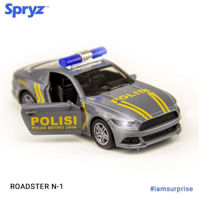 Promo Silakan Beli - Spryz Roadster Diecast Mobil Polisi Skala 1:32 ...