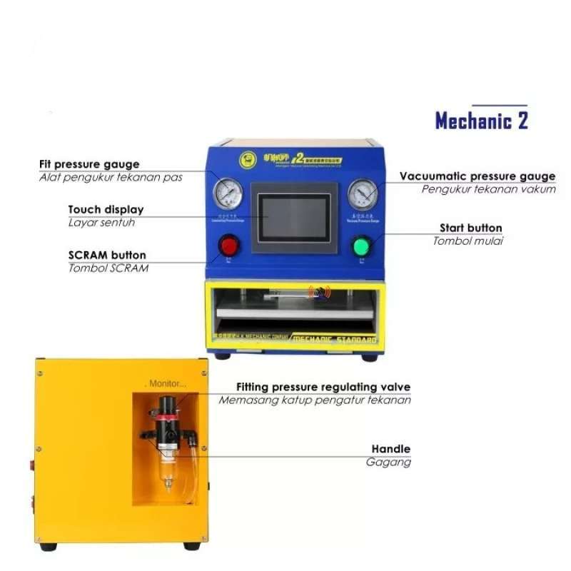 Promo Mesin laminating lcd 10inch vacuum press peralatan service gadget ...