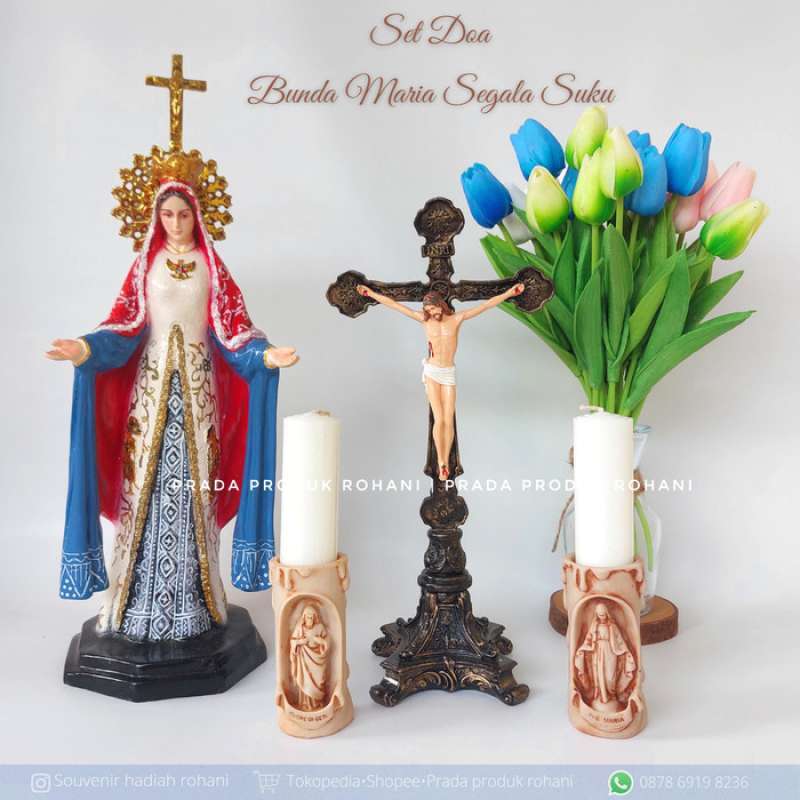 Promo ORDER ASYIK YUK - Set Misa Katolik/Patung Bunda Maria Segala Suku ...