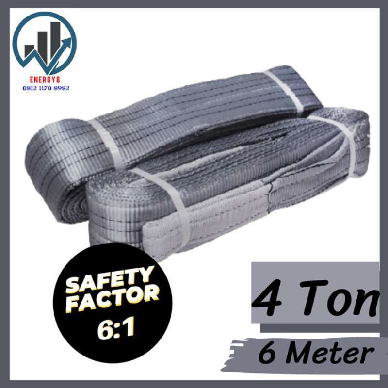 Promo Webbing Sling 4 Ton X 6 Meter - Double Ply Webing Sling Eye And ...