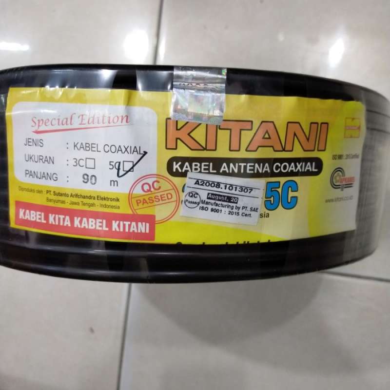 Promo Kabel Antena Kitani 1 Rol/ Kabel Cctv Tanpa Boster 5 C 75 Ohm ...
