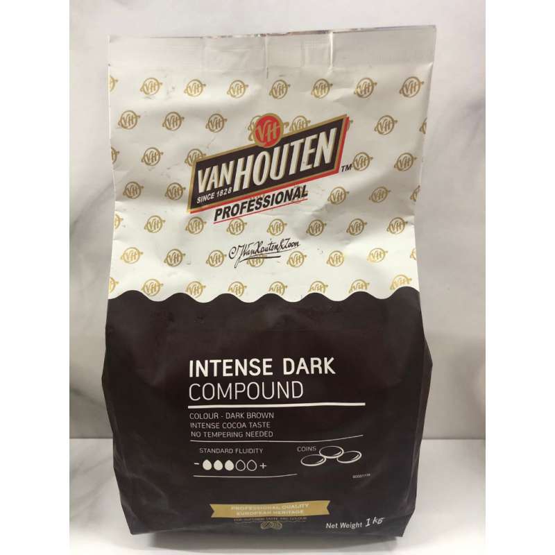 Jual VAN HOUTEN INTENSE DARK COMPOUND ( 1 KG ) CHOCOLATE COINS di Seller TOKO BAHAN KUE LINDO ...