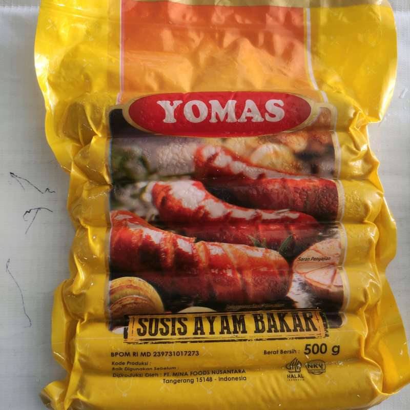 Jual Yomas Sosis Ayam Bakar Jumbo( Isi 7) 500g Di Seller Wahana Food ...