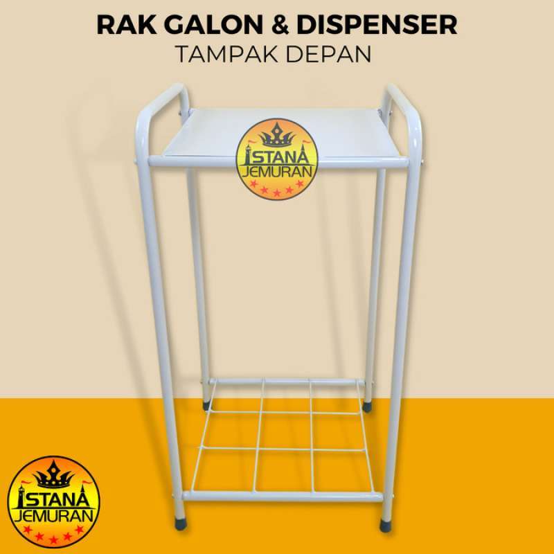 Promo Rak Galon Dispenser Besi 2 Tingkat Susun Warna Putih Diskon 23% ...