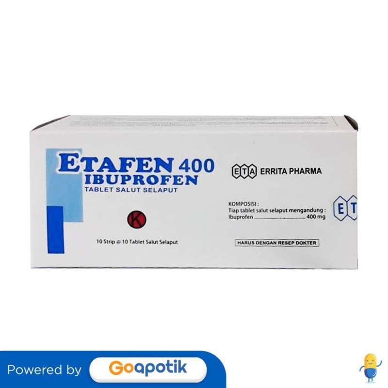 Jual ETAFEN 400 MG BOX 100 TABLET di Seller Apotek Mulya Farma ...