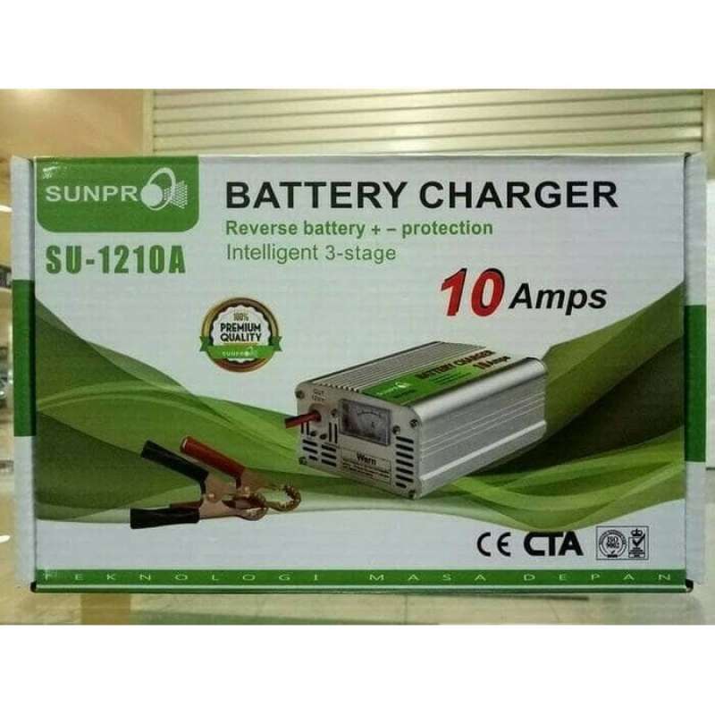 Promo Charger Accu Cas Aki Otomatis 10a Dengan Ampere Meter Diskon 23% ...