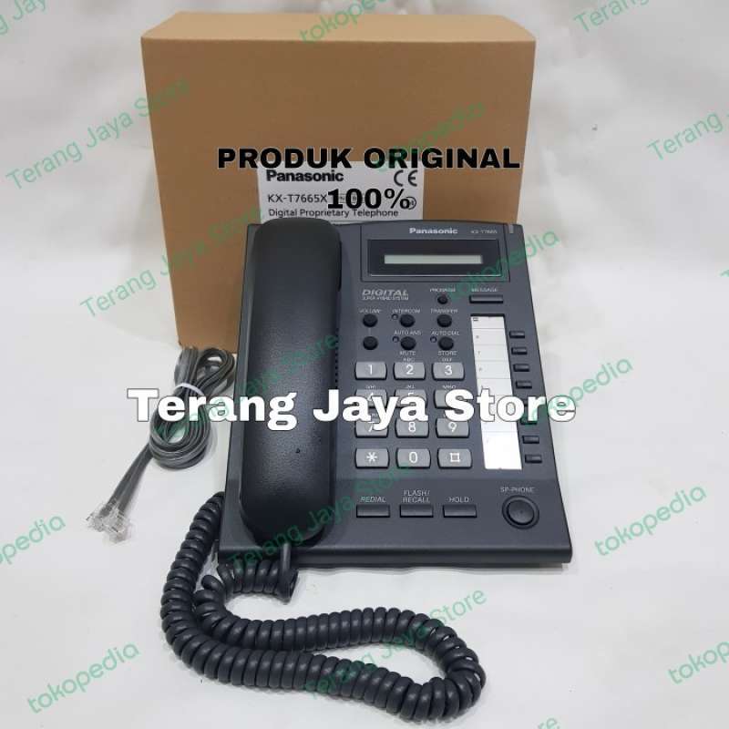 Promo Telepon Digital Panasonic Kx-t7665 Telepon Key Master Pabx (hitam) Diskon 23% Di Seller ...