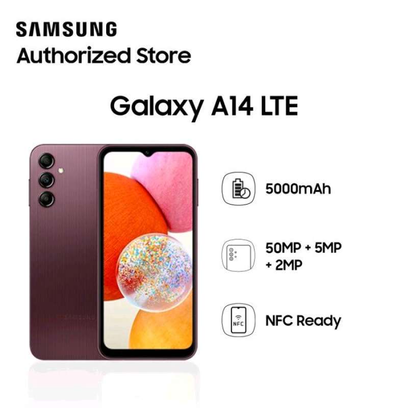 Samsung Galaxy A14 Dark Red 🔥 Harga & Spesifikasi Terbaru Mei 2026
