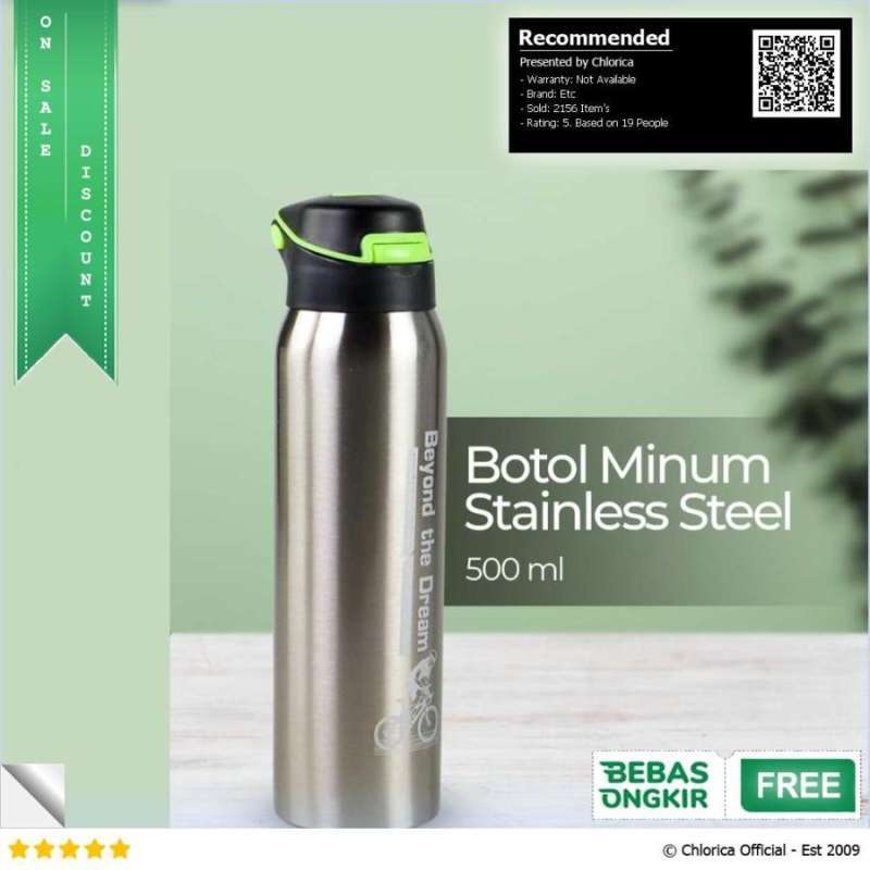 Jual BAOWENBEI Botol Minum Termos Air Panas Dingin Stainless Steel ...