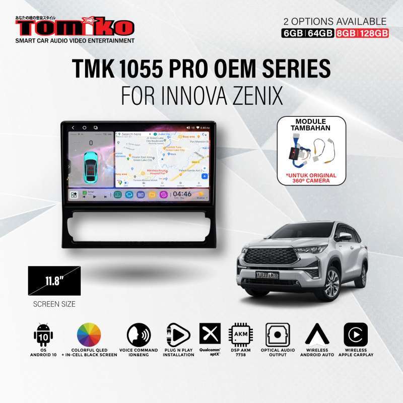 Promo Head Unit Android Tomiko Tmk 1055 Pro Oem Series For Innova Zenix ...