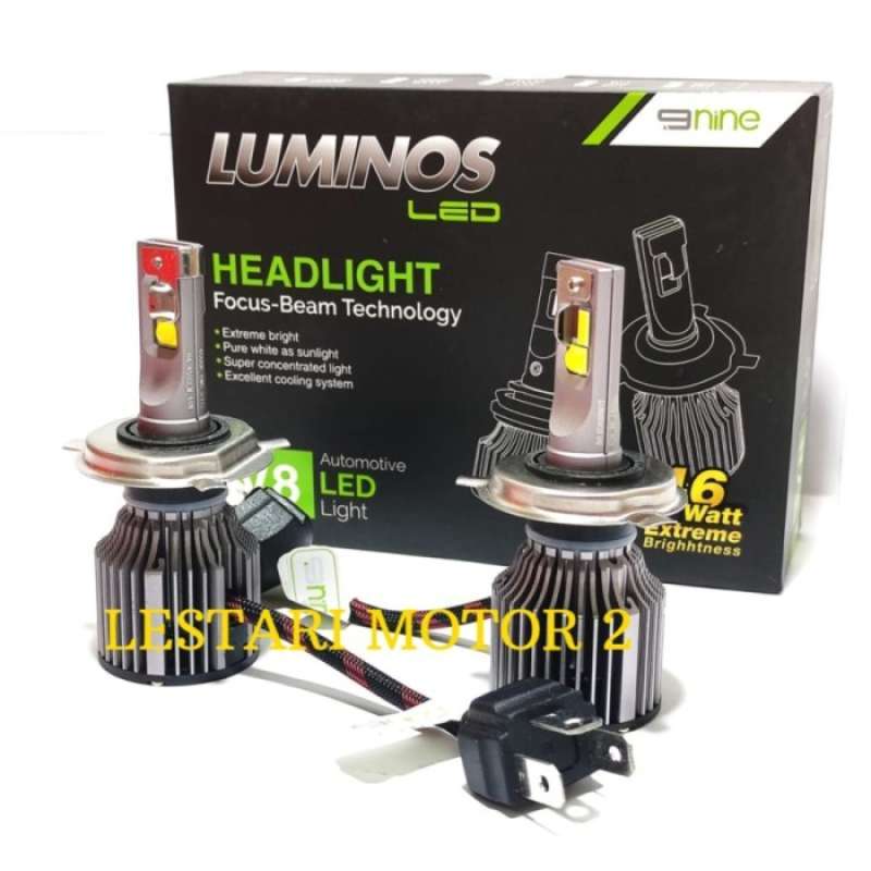 Promo Terbaik Lampu Utama Led H4 Luminos 9nine V8 Xtreme Bright Hi/low ...