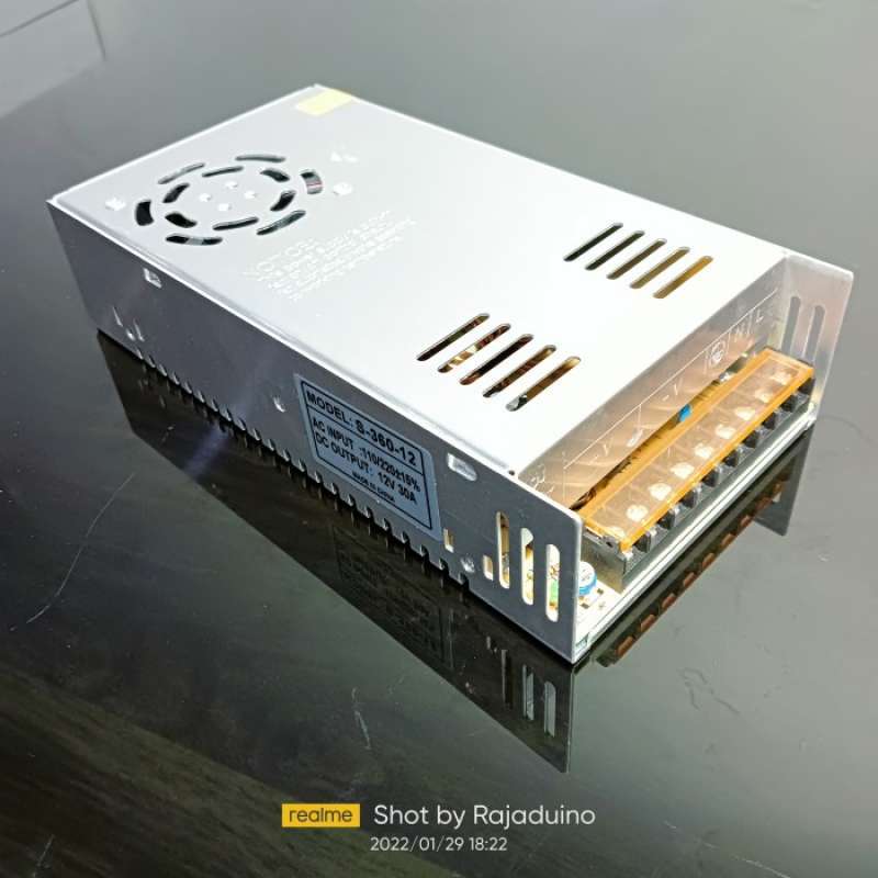 Promo Power Supply 12v 30a Switching Psu Smps Adaptor Cnc 3d Printer Cctv Diskon 23% Di Seller ...