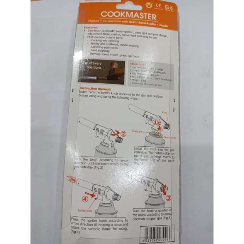 Promo Gas Torch Portable Kepala Korek Instant Las Tembak Butane Flame ...