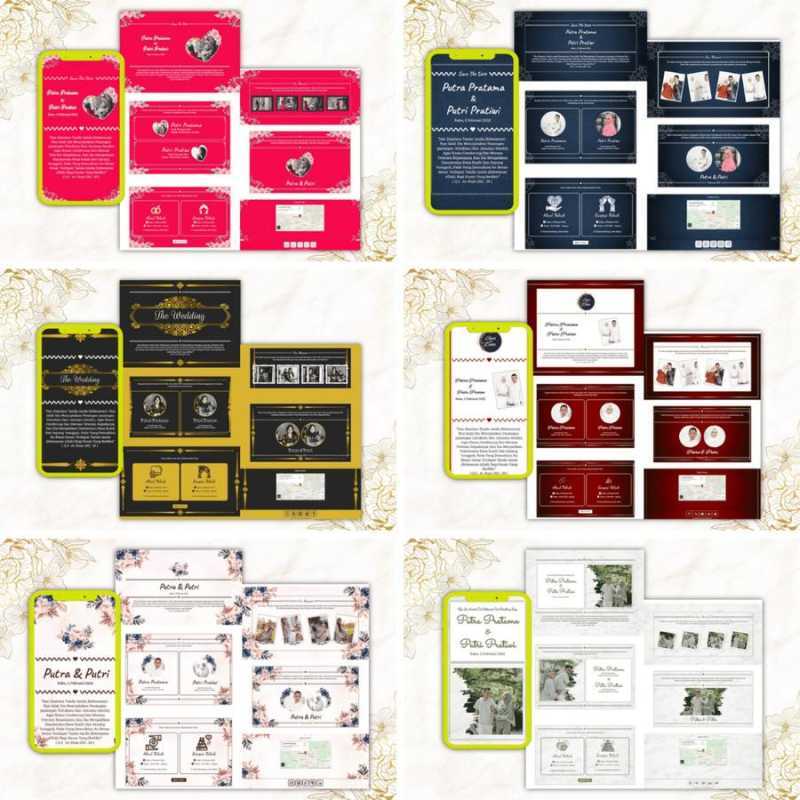 Promo 125 Template Website Undangan Pernikahan Digital Wordpress ...