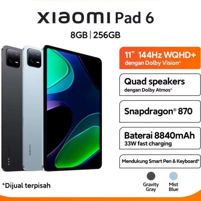 Jual Xiaomi Mi Pad 6 (8gb/256gb) - Garansi Resmi Di Seller Bafo ...