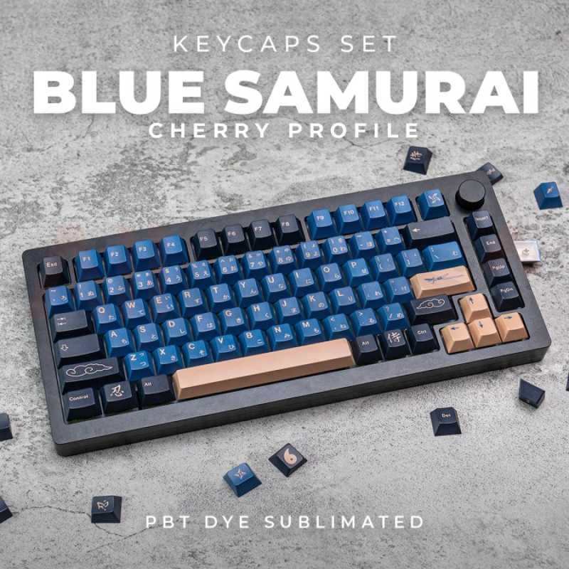 Promo Blue Samurai Pbt Dye Sub Keycaps Diskon 33% Di Seller Komputermu ...