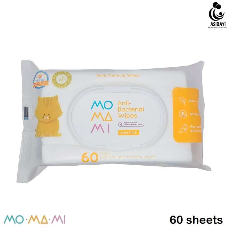 Jual Momami 60s Anti Bacterial Wipes Tisu Serba Guna untuk Harian ...