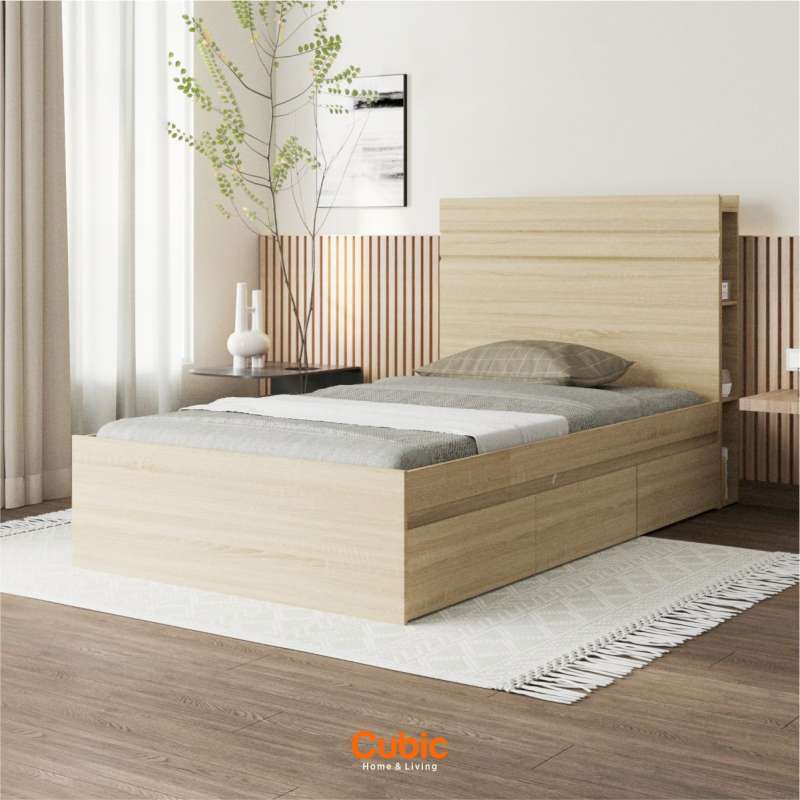 Jual Cubic Dipan Kasur Minimalis / Ranjang Tempat Tidur / LUNA HBD 120 ...