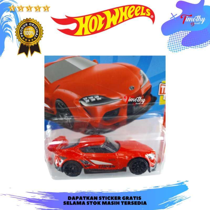 Jual Hot Wheels Sc 20 Toyota Gr Supra Merah Short Card Then And Now Di ...