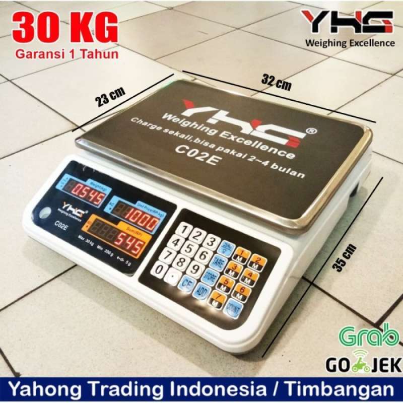 Promo Timbangan Digital Meja Dapur Laundry Buah Yhg C02E Ga-30K 30Kg 5G Diskon 14% di Seller ...