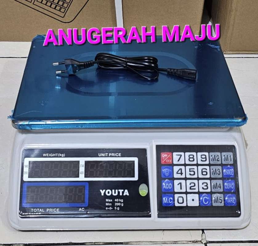 Promo Timbangan Digital Meja Laundry Barang Buah Sembako Youta 40 Kg Diskon 22% di Seller Breath ...