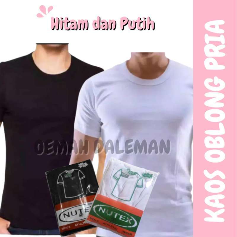 Jual Kaos Oblong Nutex - Kaos Polos Pria Warna Hitam Dan Putih Di Seller Toko Grosir Fashion ...