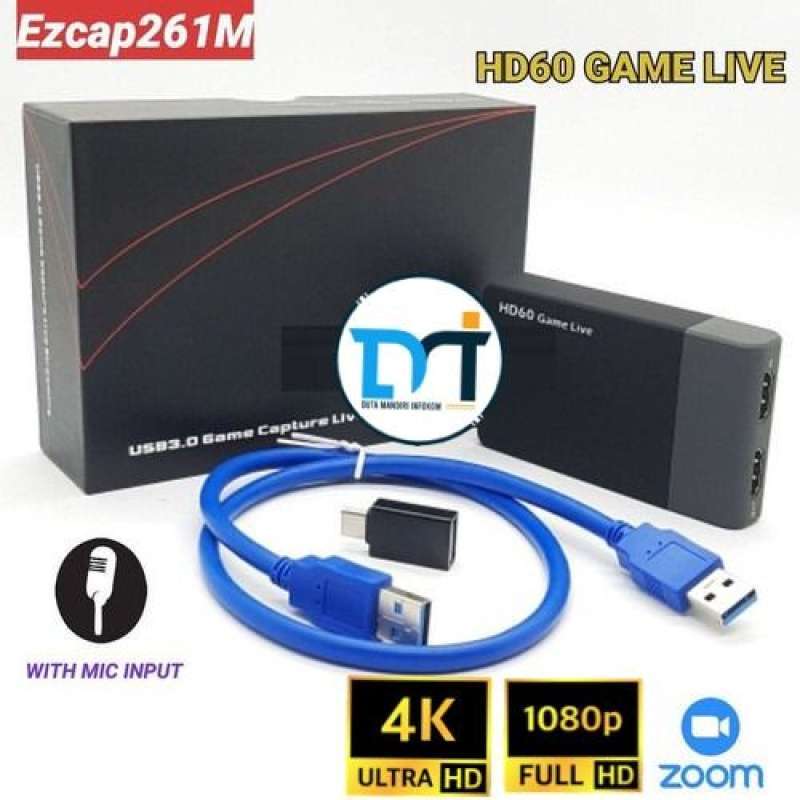 Promo Ezcap261M - USB3.0 HDMI Video 4K Capture HD60 Game Live with Mic Diskon 23% di Seller ...