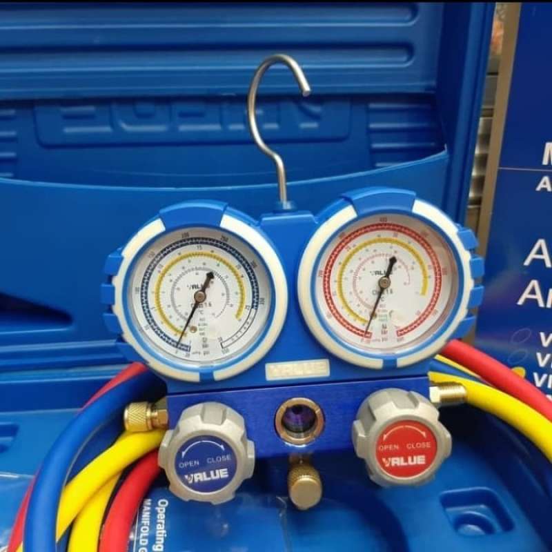 Promo Testing Manifold Ac R22 R134 R407 Value Box Alat Pengisian Freon ...