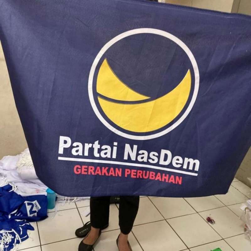 Promo Bendera Partai Nasdem Uk 80 X 120 50pcs Diskon 23 Di Seller