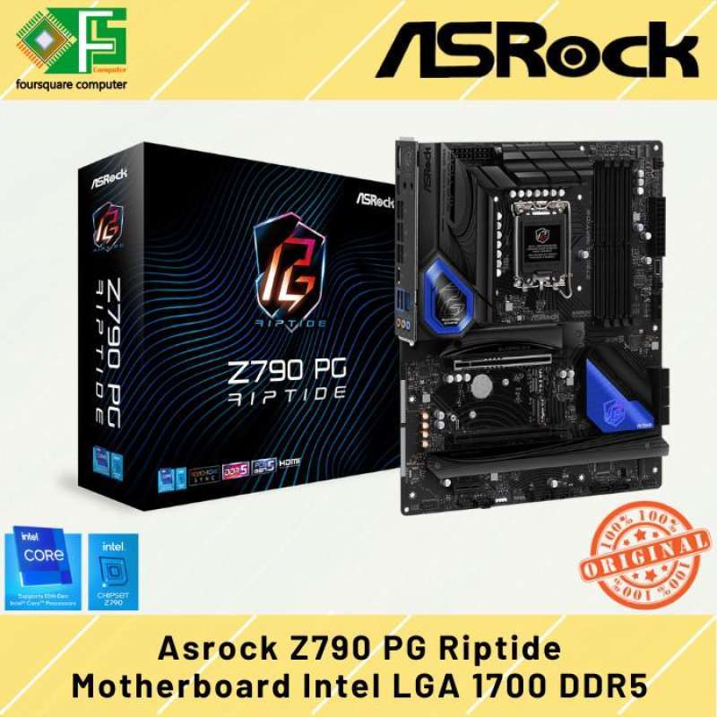 Jual Motherboard Asrock Z790 PG Riptide DDR5 Intel LGA 1700 Gen 12 Dan ...