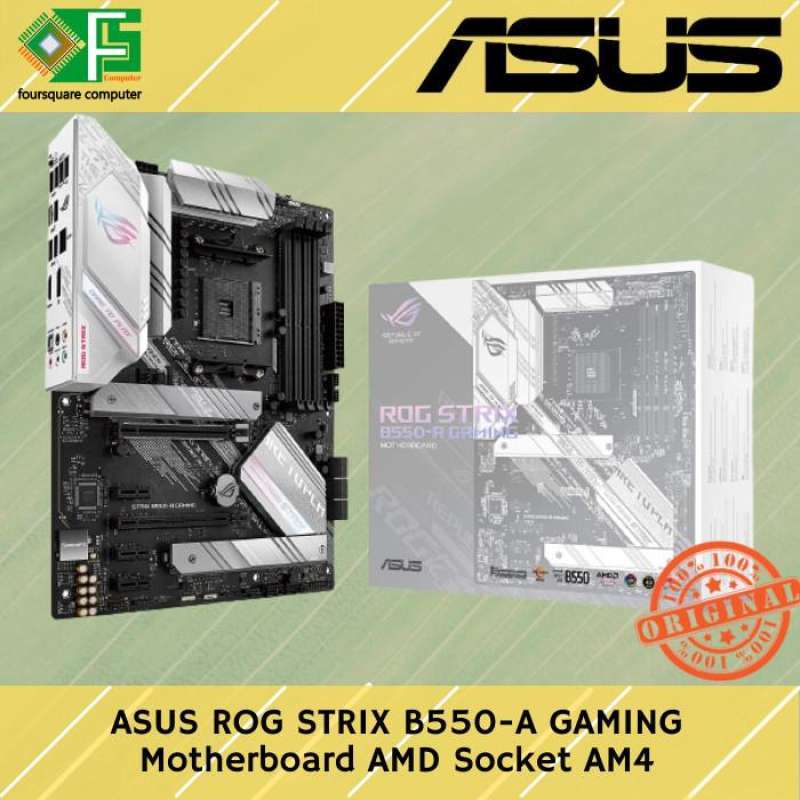 Jual MOTHERBOARD ASUS ROG STRIX B550 A GAMING / B550A GAMING Ryzen AM4 di Seller Foursquare ...