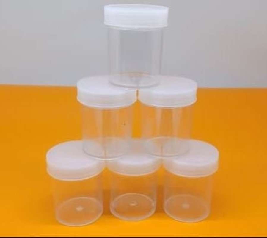 Jual botol pot plastik obat urine cat kapsul slime 20 cc ml container ...