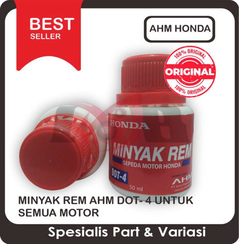 Jual Oli Minyak Rem Ahm Dot4 Original Dot 4 Motor Honda Matic Bebek ...