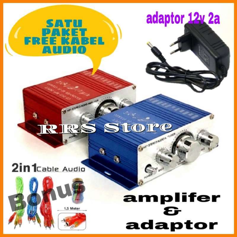 Promo Ampli Mini Amplifier Speaker Amplier 20W Satu Paket Amplifer Dan ...