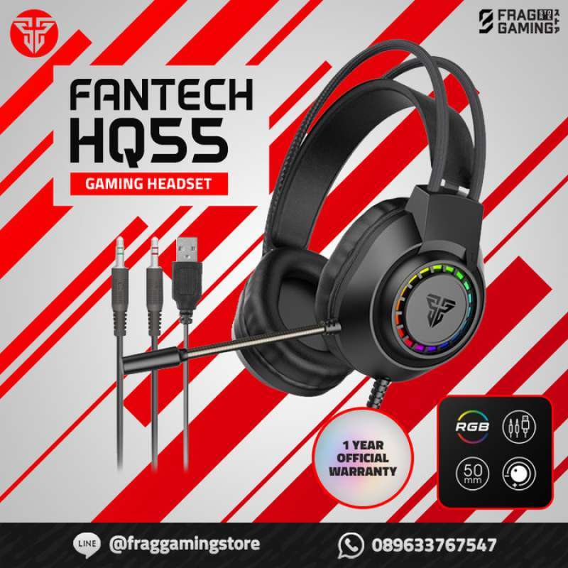 Promo Baru Fantech Hq55 Portal Gaming Headset Hq-55 Hq 55 Rgb Promo ...