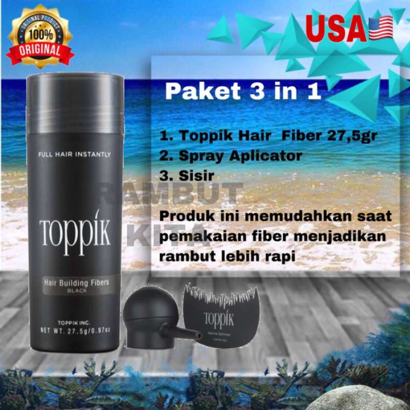 Promo Toppik 27.5 Gr - Free Spray Applicatorr And Hairline Optimizer Seperti Diskon 23% Di ...
