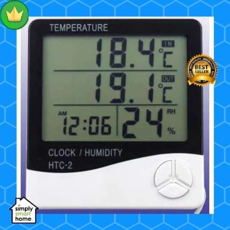 Promo Alat Pengukur Suhu Dan Temperature Kelembaban Htc 2 Digital Hygrometer Diskon 33% Di ...