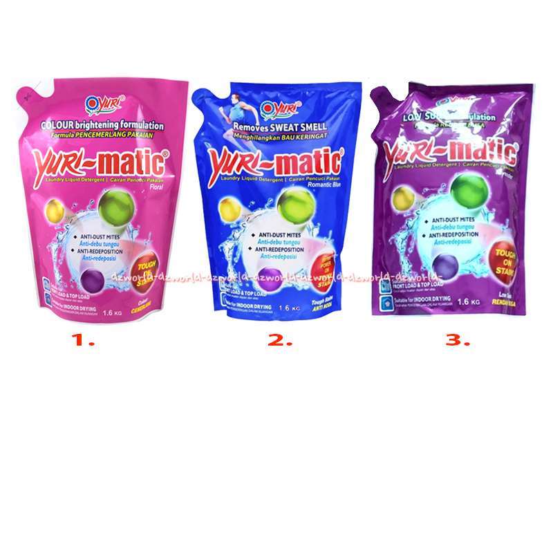 Jual Yuri Matic 1.6kg Laundry Liquid Detergent Lavender Detergen Cair ...