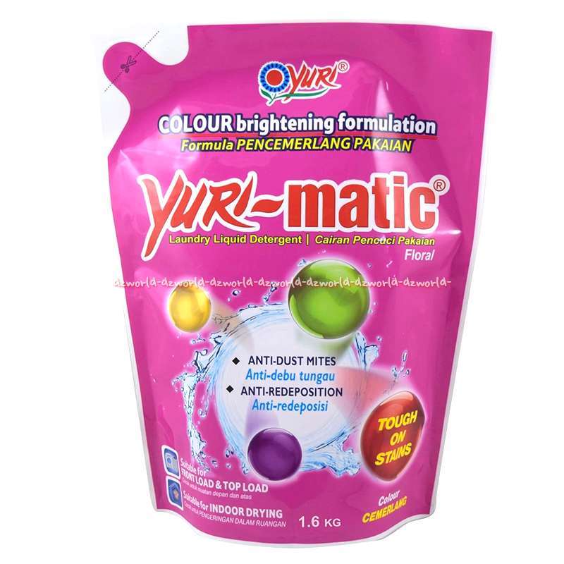 Jual Yuri Matic 1.6kg Laundry Liquid Detergent Lavender Detergen Cair ...