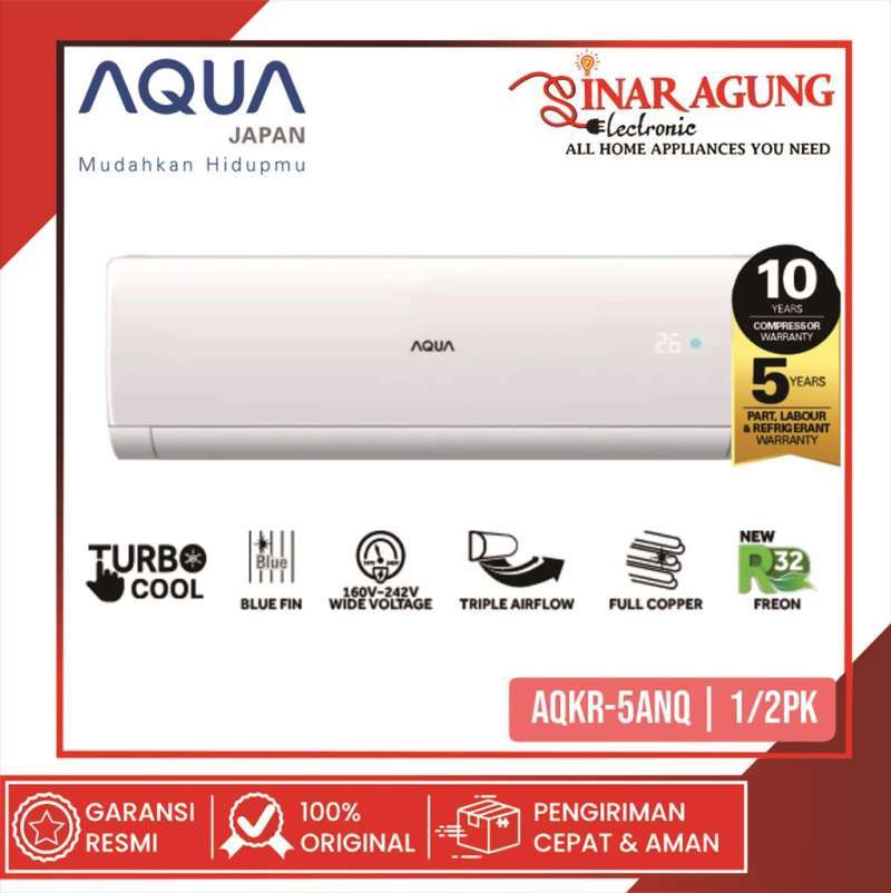 Jual Aqua Ac 1/2 Pk Aq-kr05anq / 05anq Turbo Cool Low Watt Garansi ...