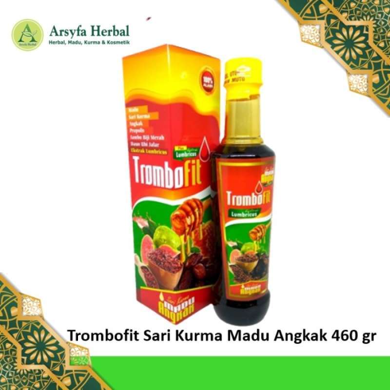 Promo Trombofit Sari Kurma Madu Angkak Plus Ekstrak Lumbricus 460 Ml ...