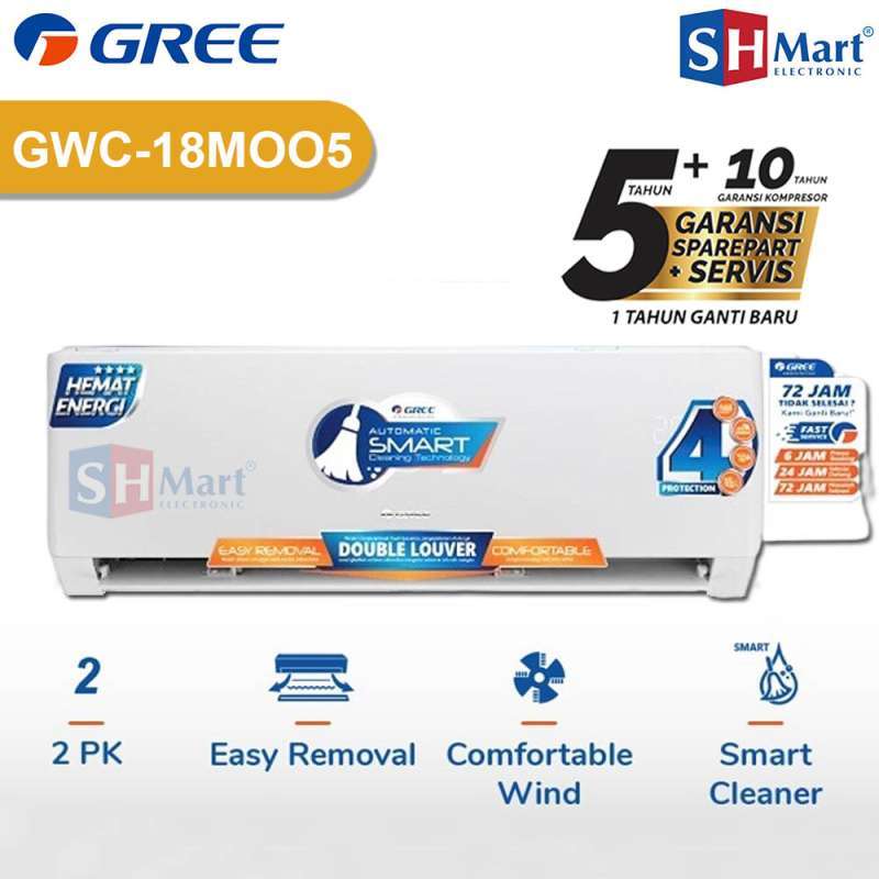 Jual Ac Gree 2 Pk Standart Gwc-18moo5a Gree Smart Cleaning New Series ... Jual Ac Gree 2 Pk Standart Gwc-18moo5a Gree Smart Cleaning New Series ...