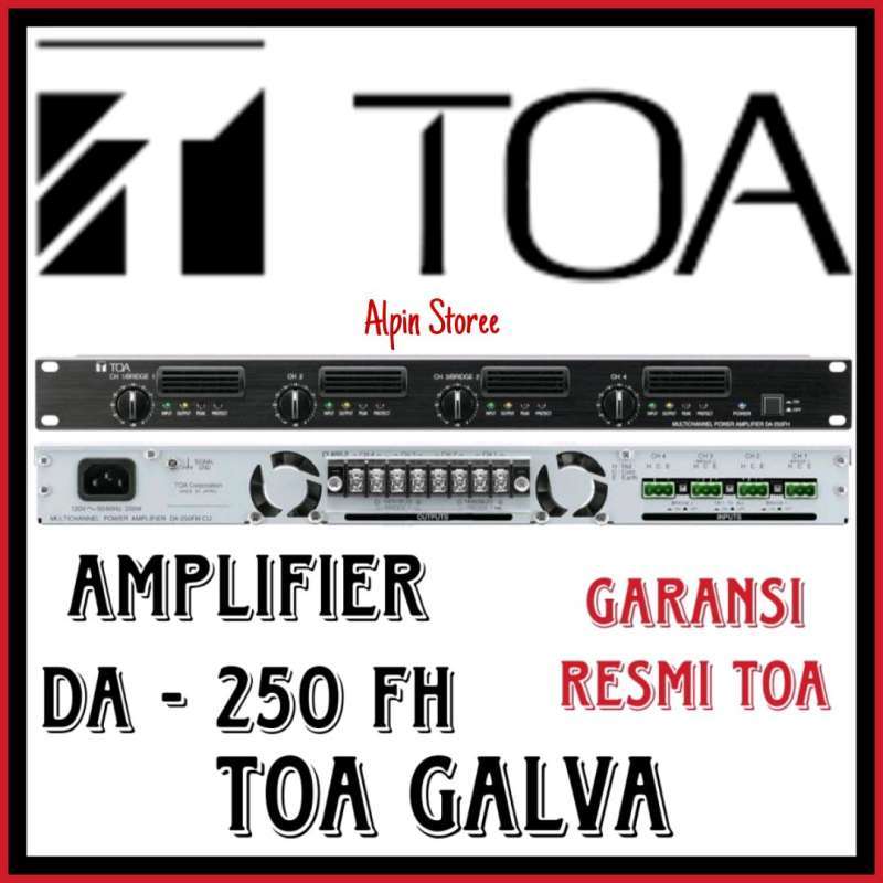 Jual Power Ampli Toa Da 250 Fh Original, Garansi Resmi Toa Galva Di ...