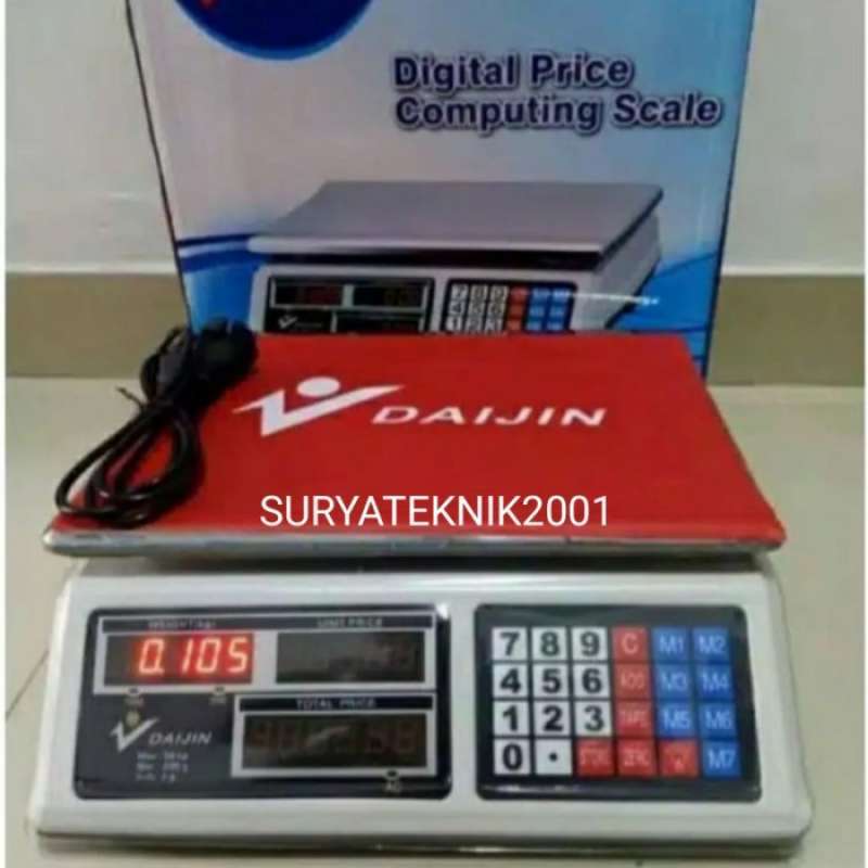 Promo Timbangan Digital Meja Laundry Barang Buah Sembako Daijin 30 Kg Diskon 33% Di Seller ...