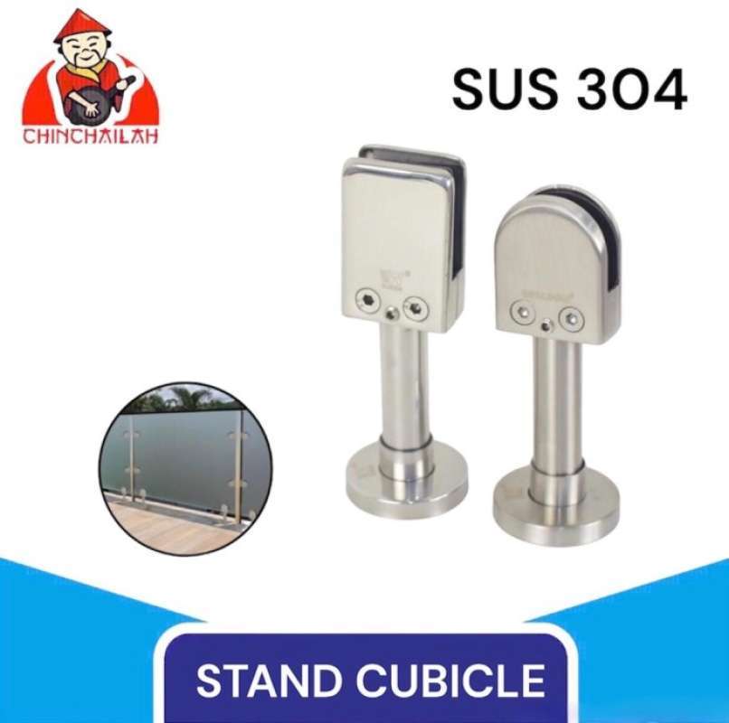 Promo Kaki Railing / Partisi Kubikal Toilet Kaca Kamar Mandi Stainless ...