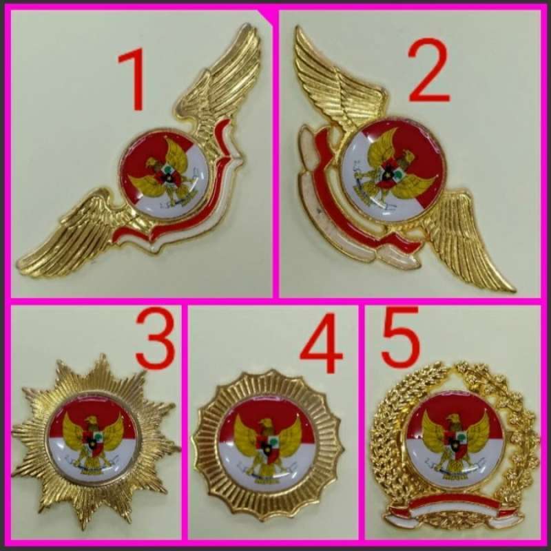 Promo PIN GARUDA MERAH PUTIH PADI DAN KAPAS MAGNET Diskon 23% di Seller ...
