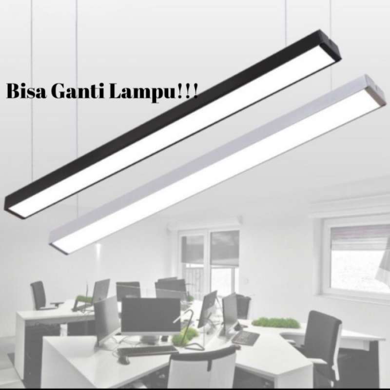 Promo Lampu Balok Led 18w 18 Watt Kantor Office Plafon Gantung Tl Led ...